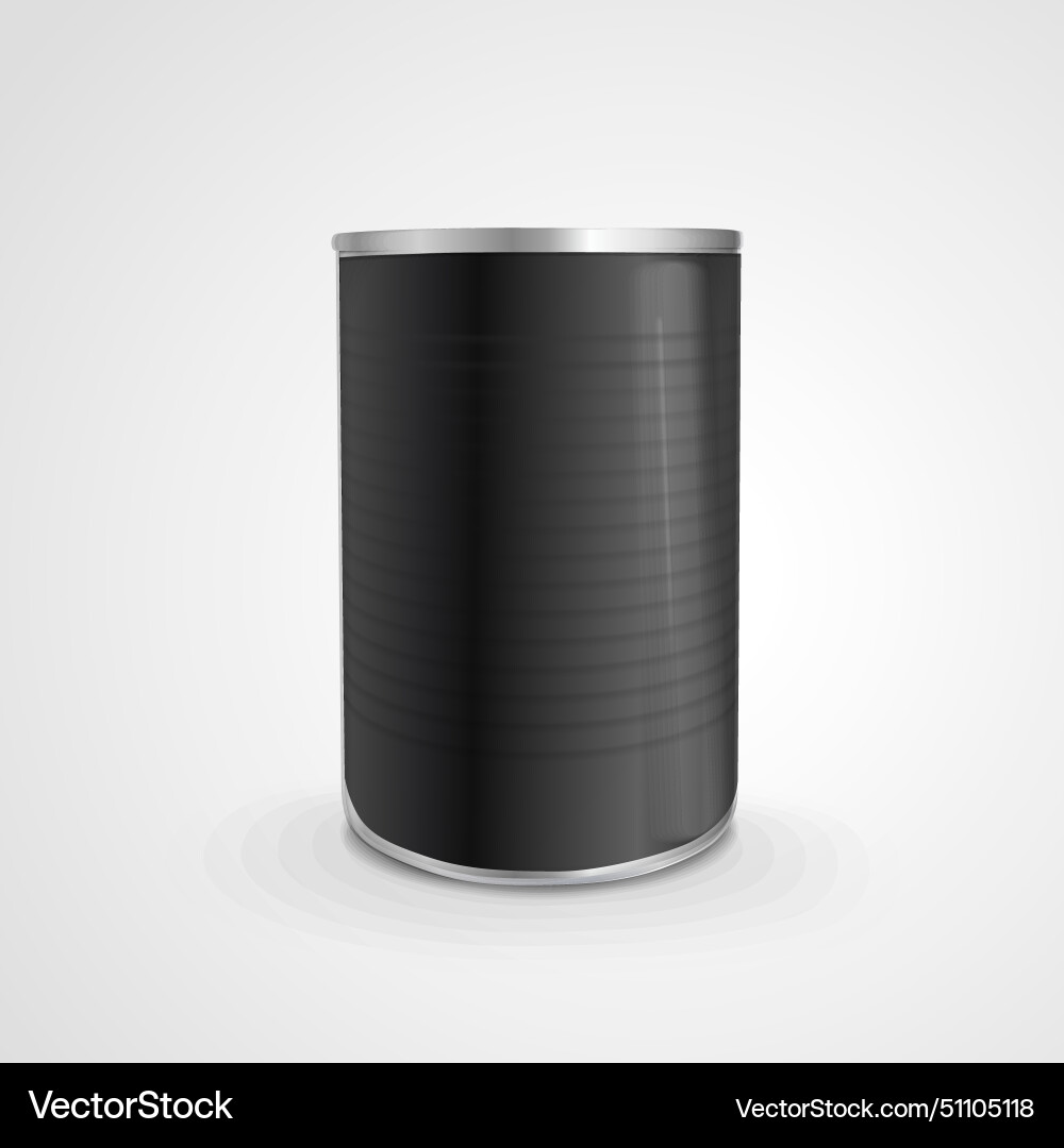 Blank food can Royalty Free Vector Image - VectorStock
