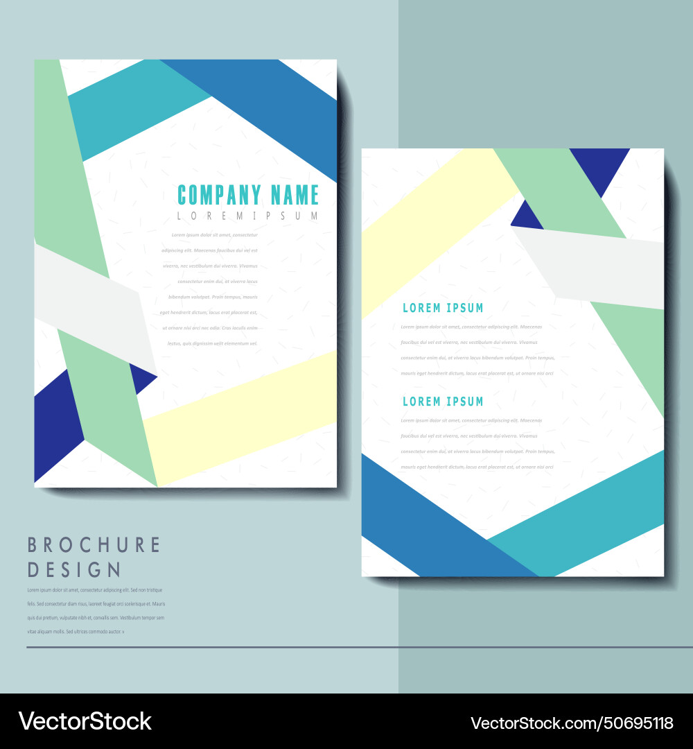 Simplicity brochure template design Royalty Free Vector