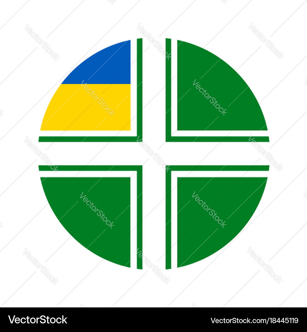 Circular world flag Royalty Free Vector Image - VectorStock