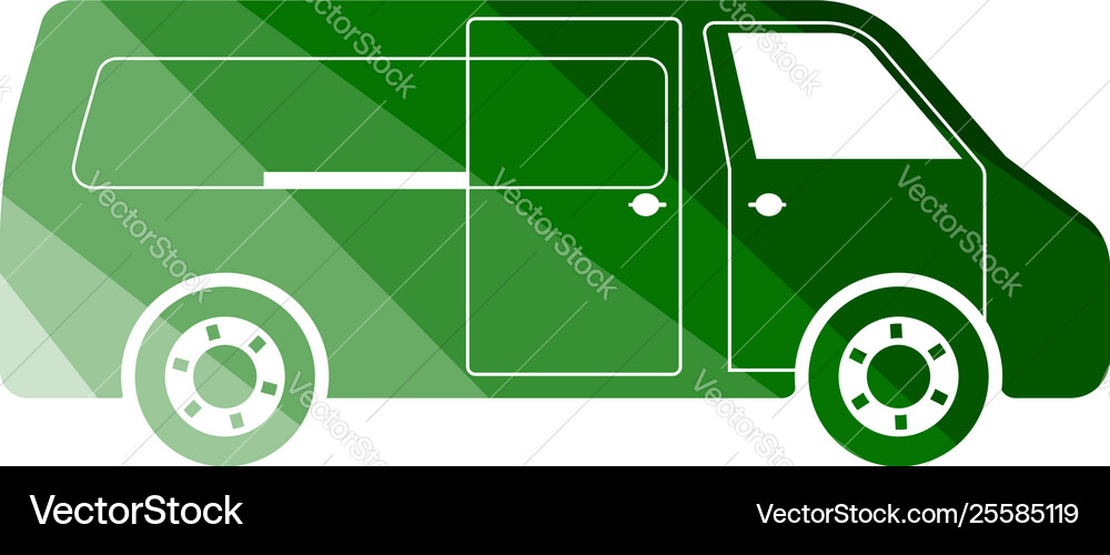 Commercial van icon Royalty Free Vector Image - VectorStock