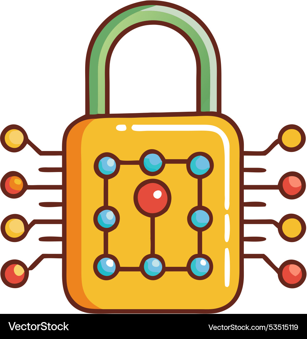 Data shield systems comprehensive protection Vector Image