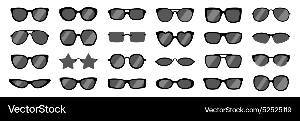 Sunglasses summer shading glasses icon sun Vector Image
