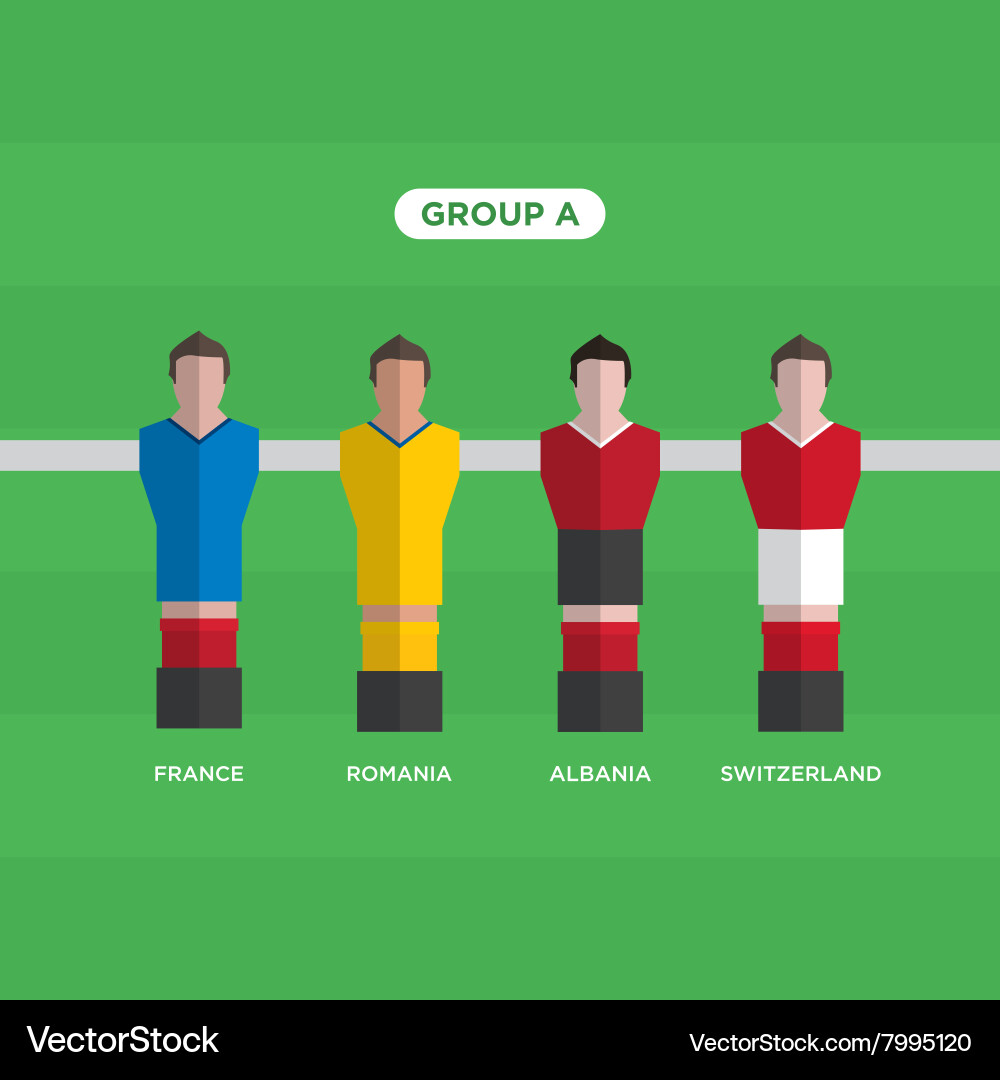 Football players group Royalty Free Vector Image