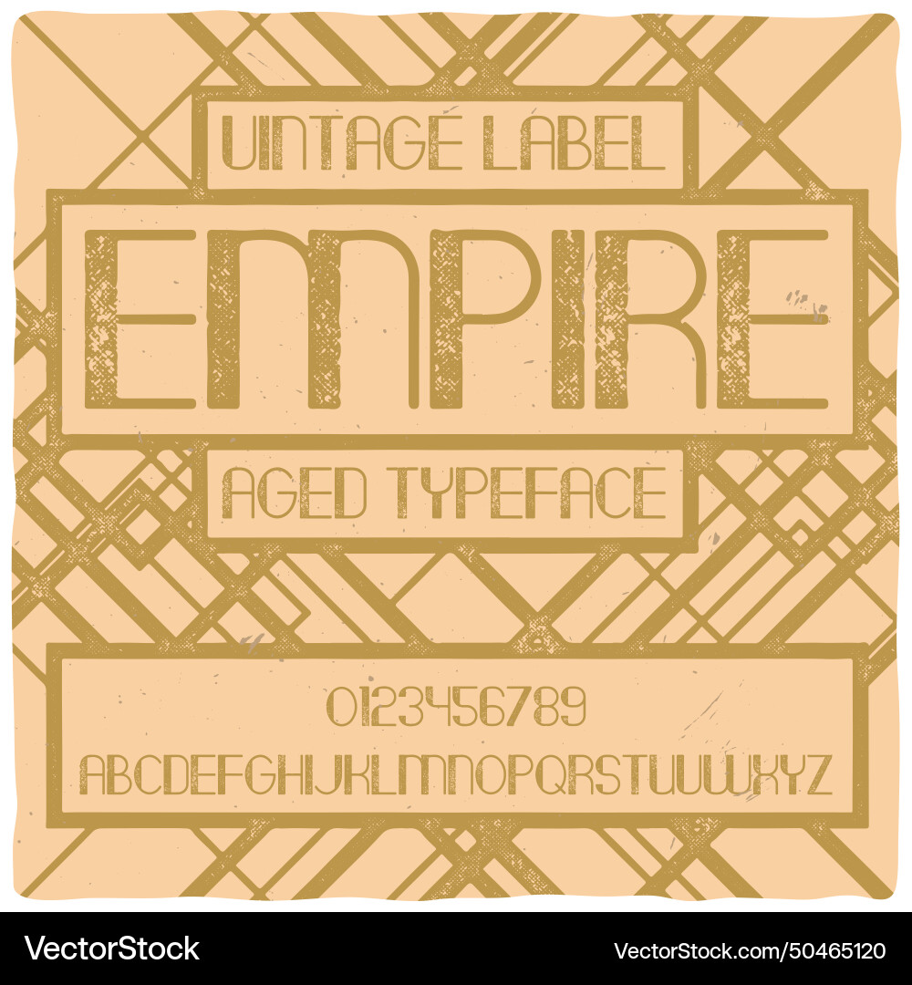 Good handcrafted font for any label design Vector Image