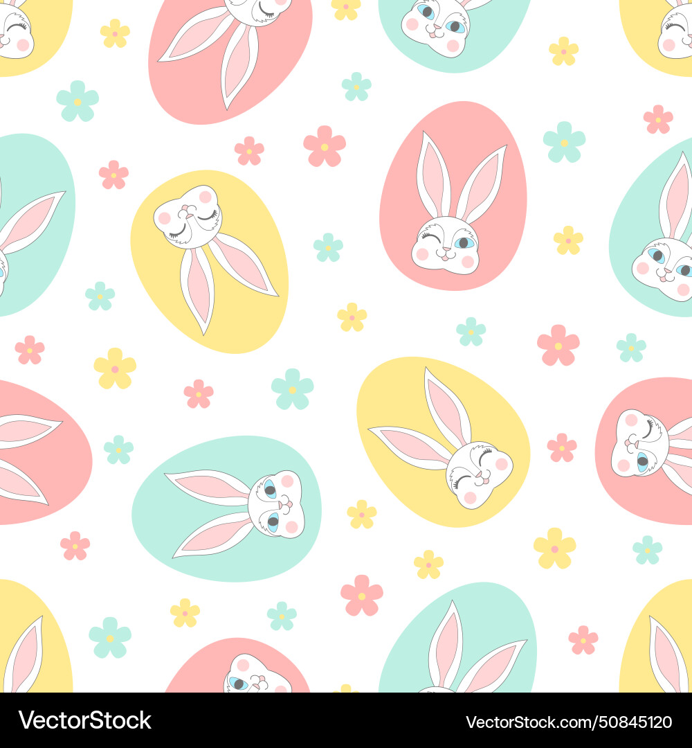 Lovely hand drawn easter seamless pattern Vector Image
