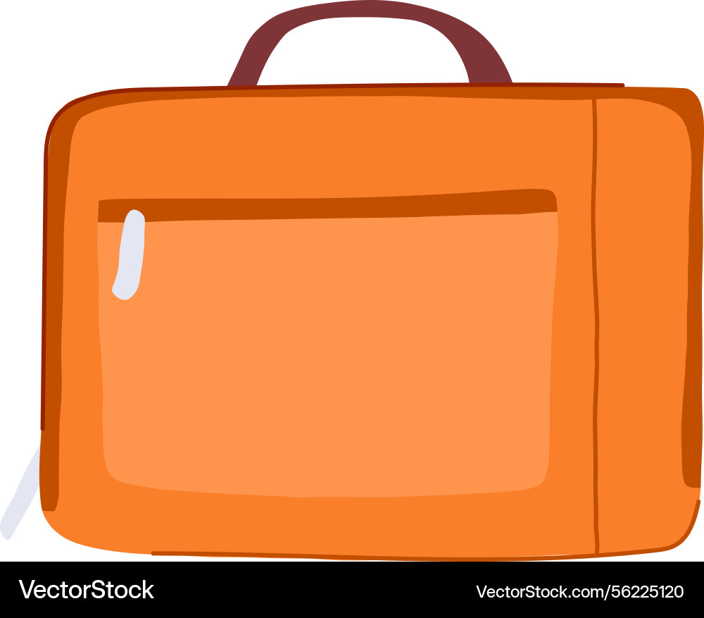 Nylon laptop bag cartoon Royalty Free Vector Image