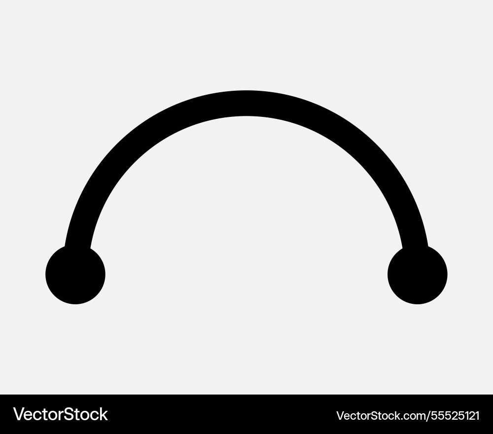 Arc connect point Royalty Free Vector Image - VectorStock