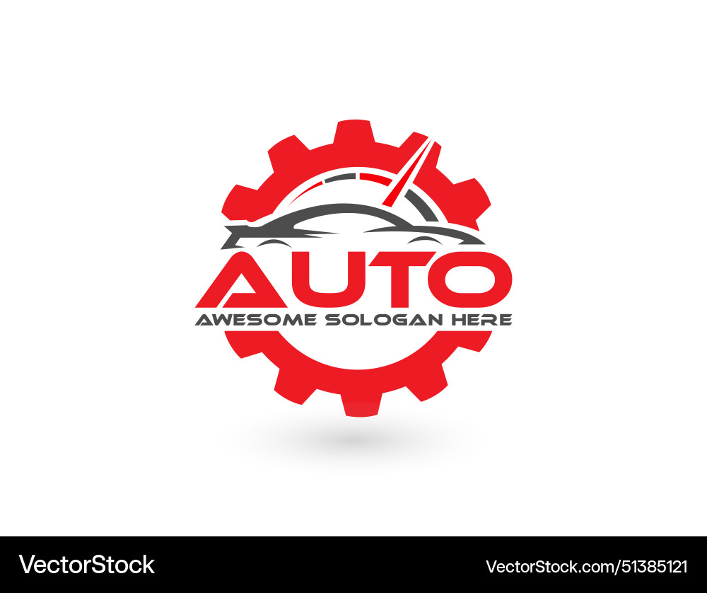 Modern automobile logo and auto repair Royalty Free Vector
