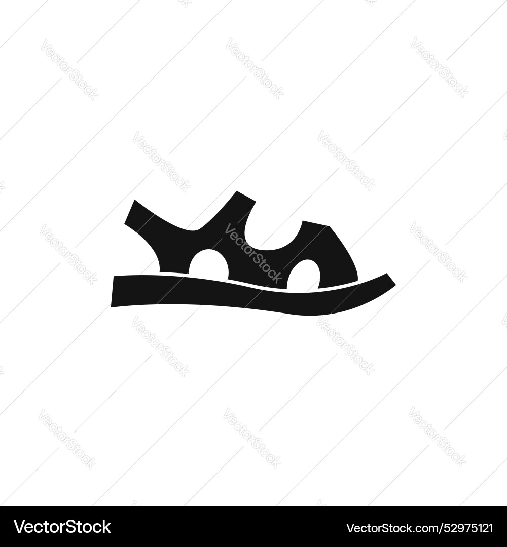 Sandals icon symbol on white background Royalty Free Vector