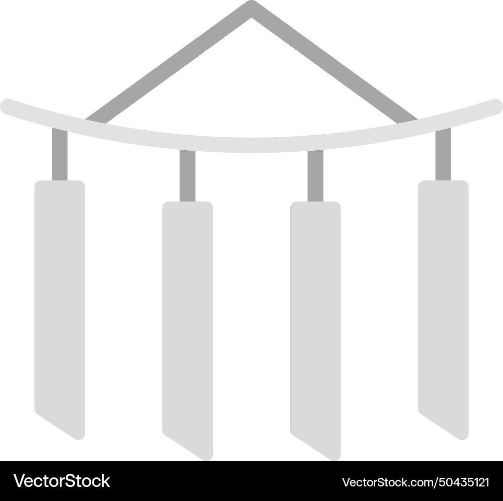 Wind chime icon image Royalty Free Vector Image