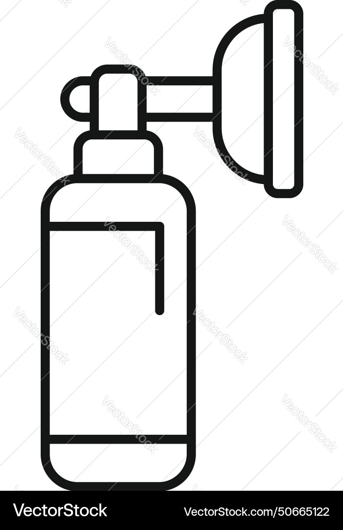 Bottle oxygen concentrator icon outline Royalty Free Vector