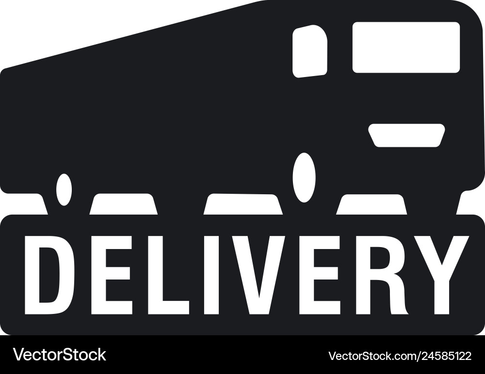 Delivery service logo Royalty Free Vector Image