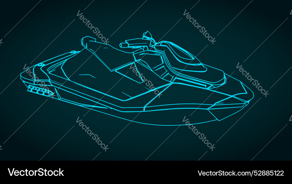 Jet ski Royalty Free Vector Image - VectorStock