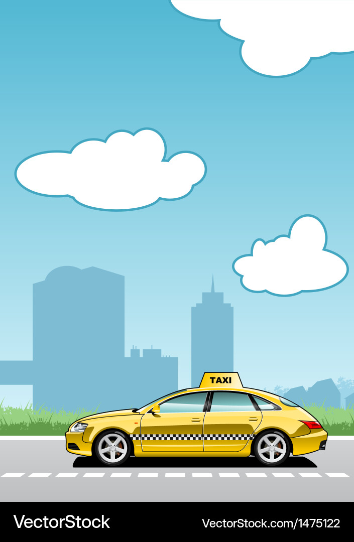 Taxi Royalty Free Vector Image - VectorStock