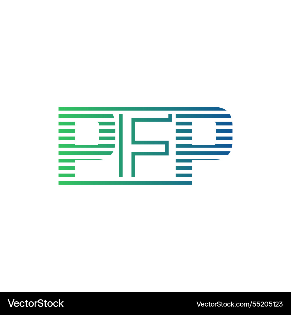 Modern pfp logo design letter minimalist Vector Image
