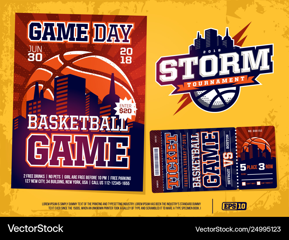 Modern professional sports design poster Vector Image