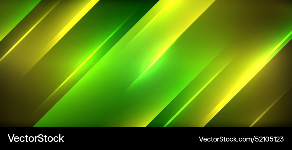 Neon dynamic diagonal light rays background Vector Image