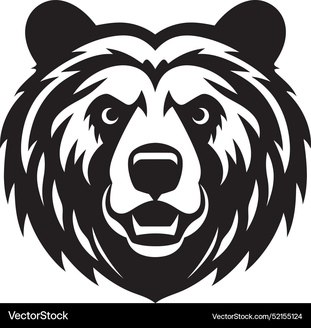 Detailed paw prints realistic bear print Vector Image