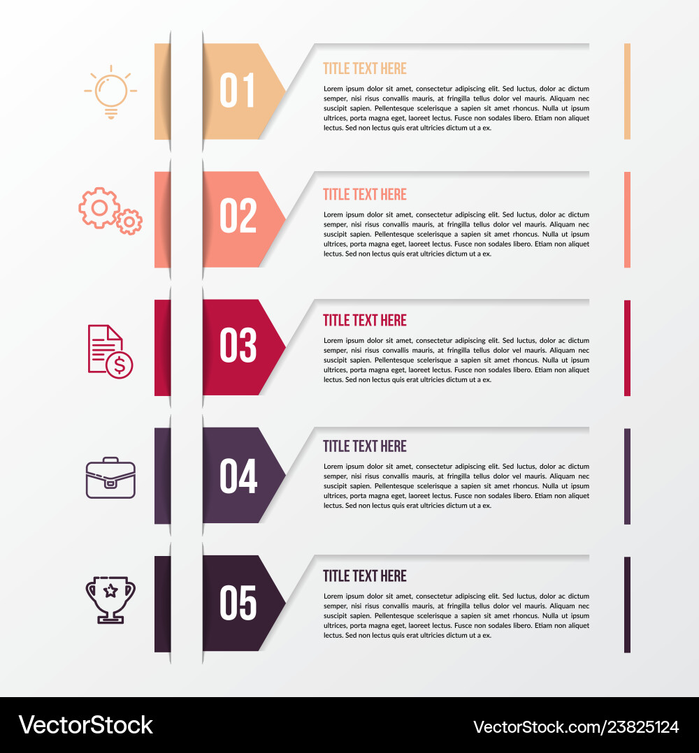 Modern color infographic template Royalty Free Vector Image