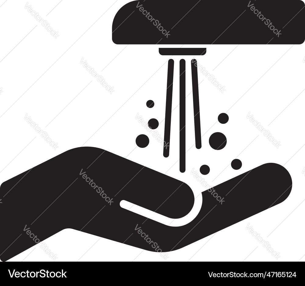 Simple hand sanitizer symbol Royalty Free Vector Image