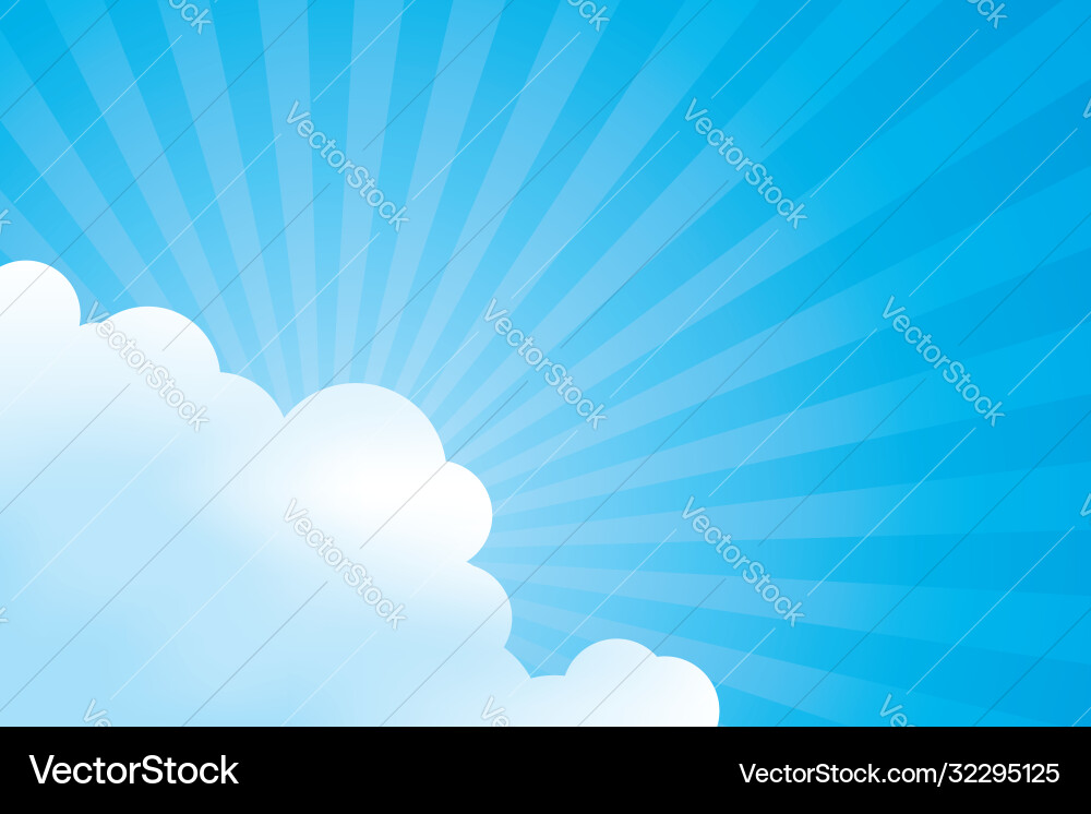 Bright sun Royalty Free Vector Image - VectorStock