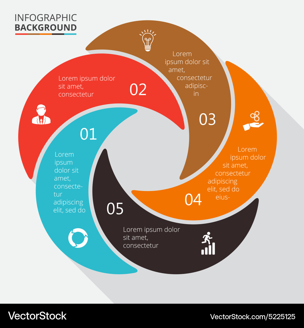 Circle element for infographic Royalty Free Vector Image