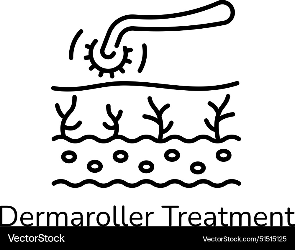 Dermaroller Royalty Free Vector Image - VectorStock