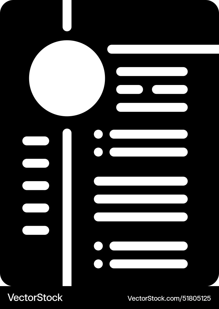 Resume Royalty Free Vector Image - VectorStock
