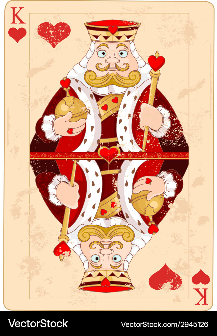 King of hearts Royalty Free Vector Image - VectorStock