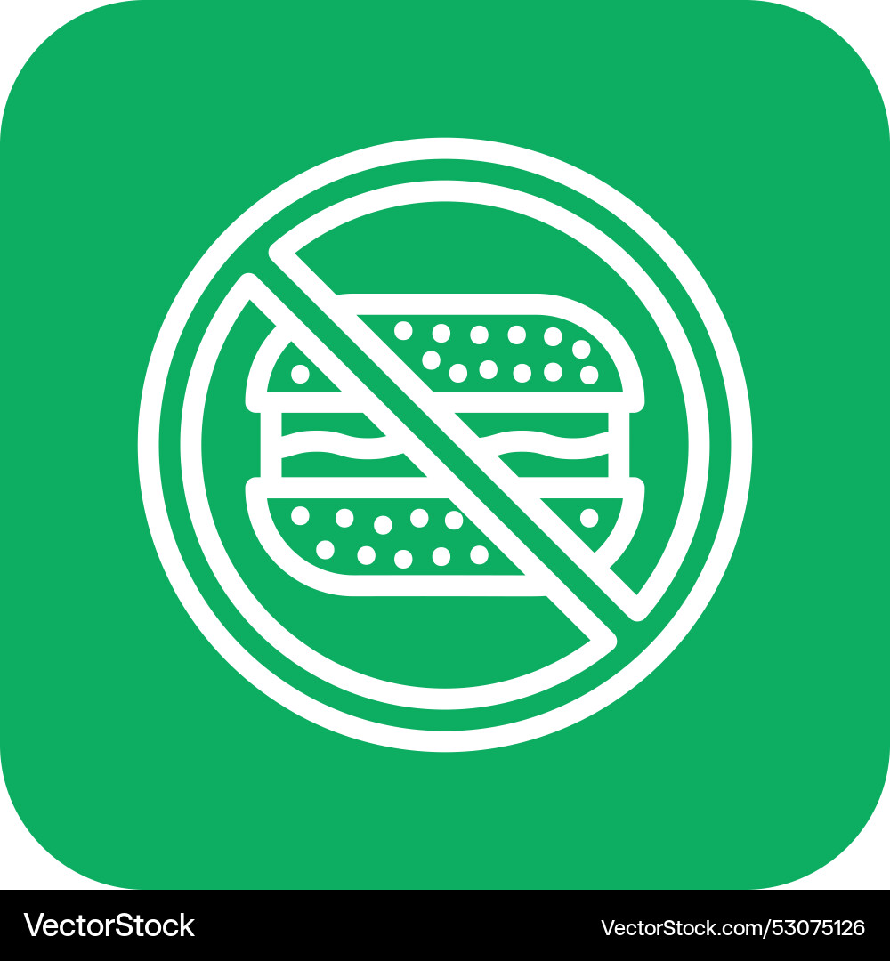 No food icon design Royalty Free Vector Image - VectorStock