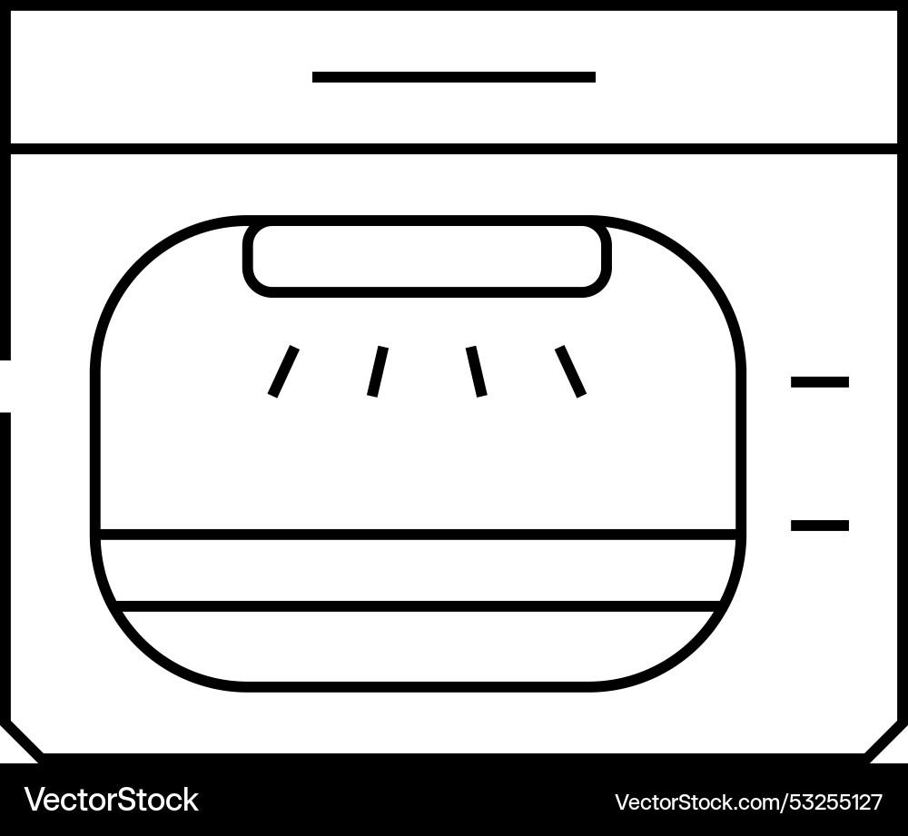 Autoclave laboratory electronic equipment line Vector Image