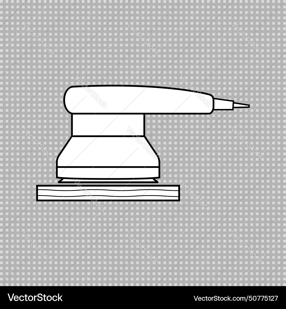 Electric sander icon Royalty Free Vector Image