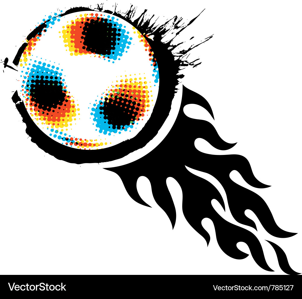 Halftone Soccer Ball Pattern Royalty Free Vector Image