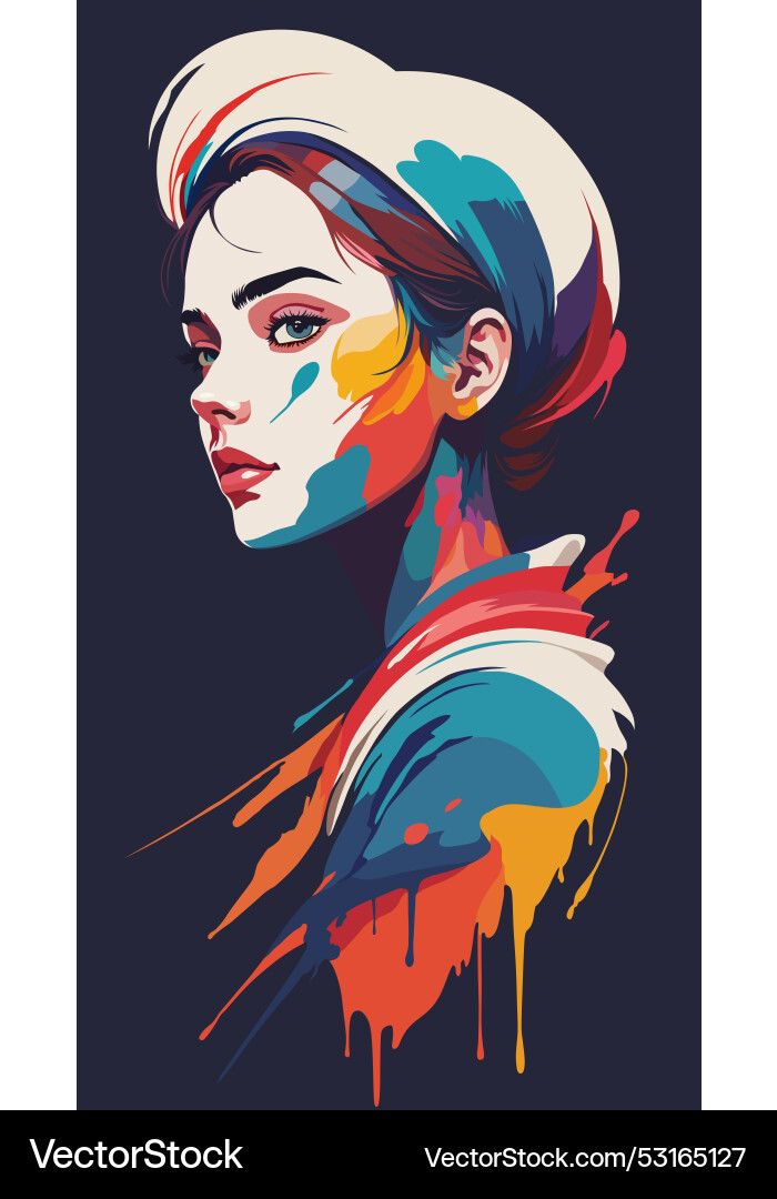 Live in colour Royalty Free Vector Image - VectorStock