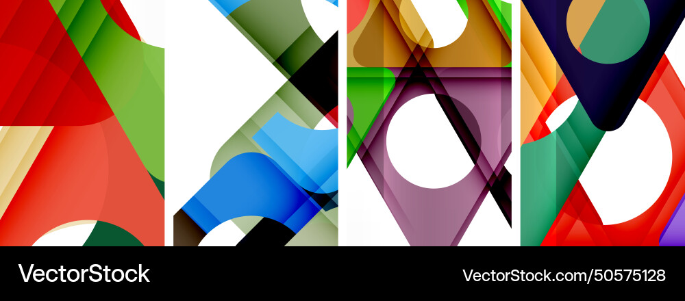 Abstract background set featuring captivating Vector Image