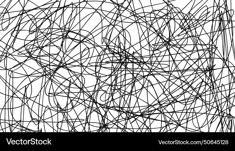 Abstract hand drawn scribble doodle chaos pattern Vector Image Abstract hand drawn scribble doodle chaos pattern Vector Image