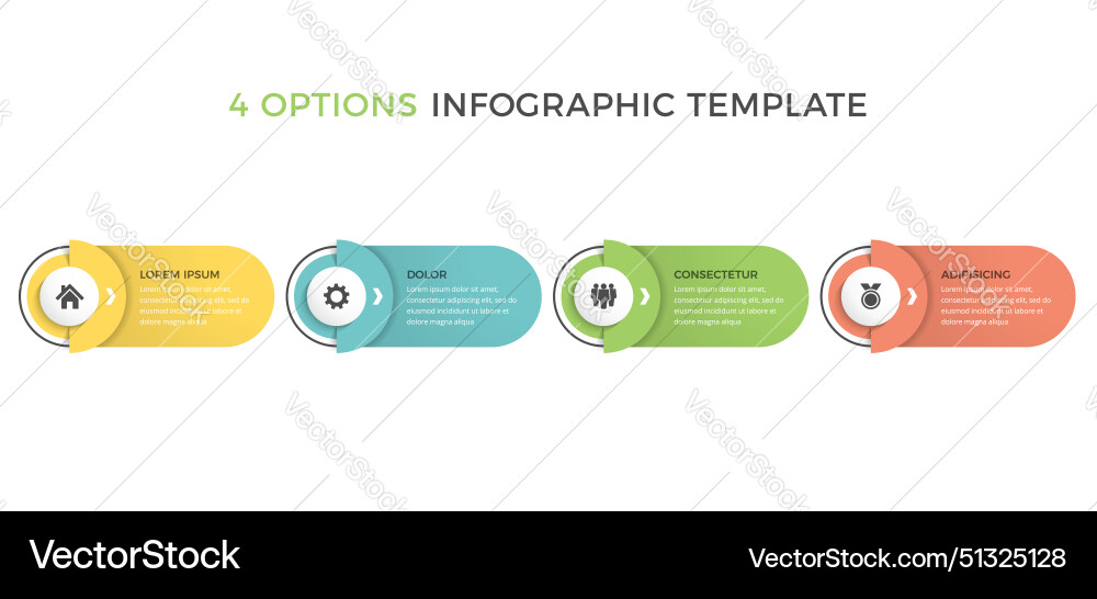 Business infographics - 4 elements Royalty Free Vector Image