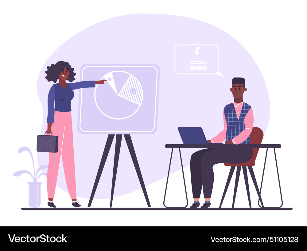 Business office teamwork concept lead Royalty Free Vector