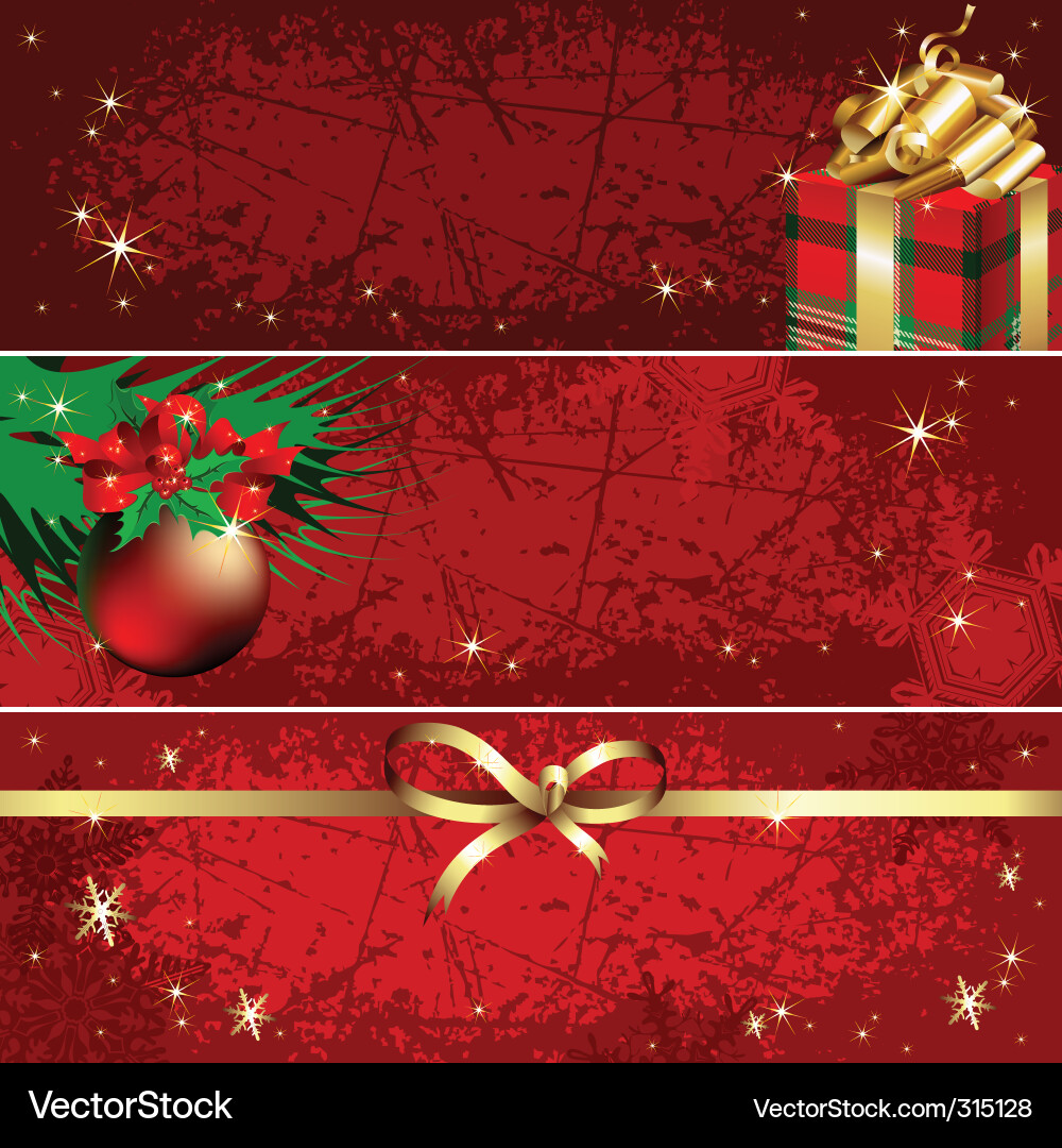 Christmas banner Royalty Free Vector Image - VectorStock