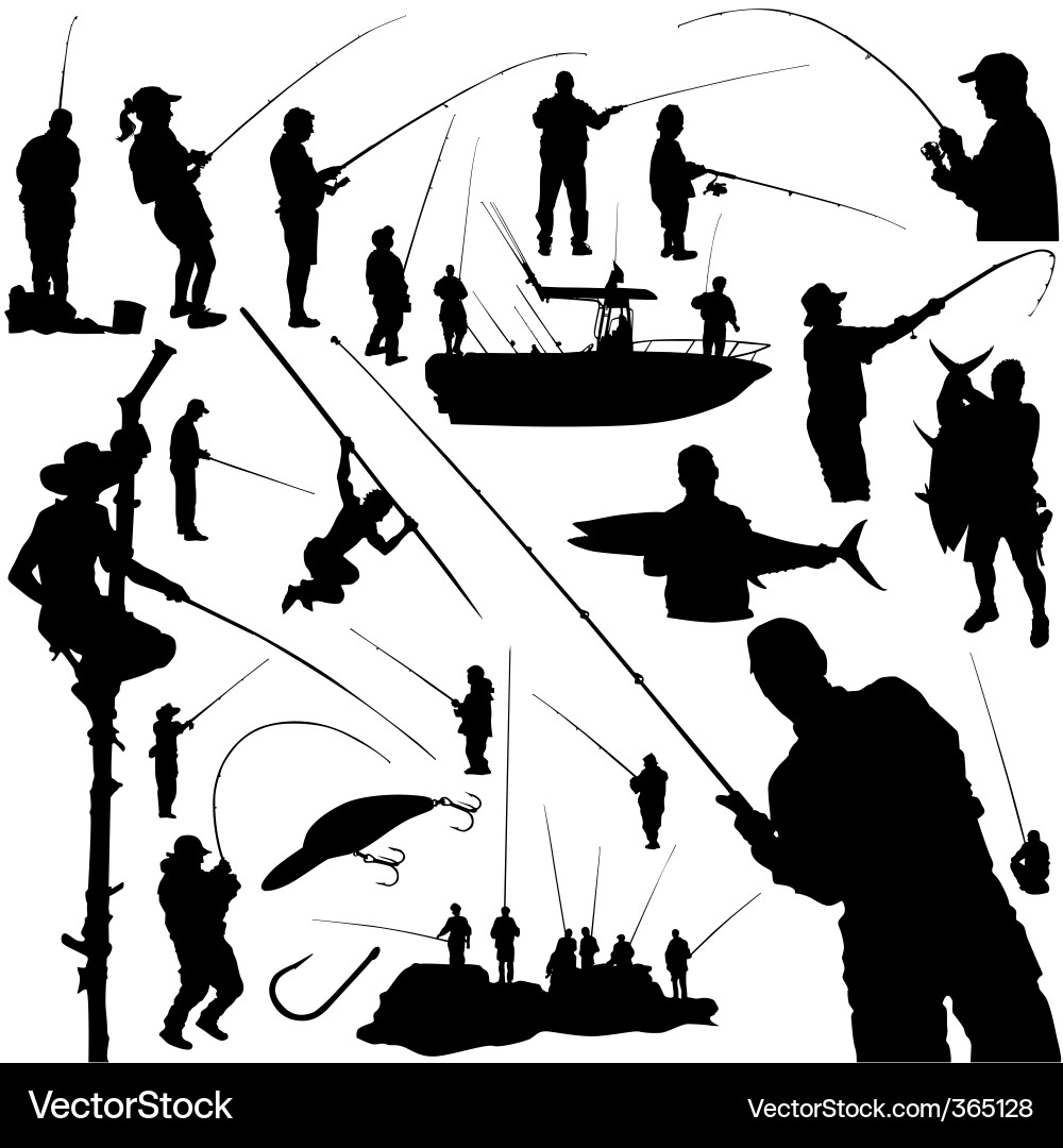 Fishermen at Sea Royalty Free Vector Image - VectorStock