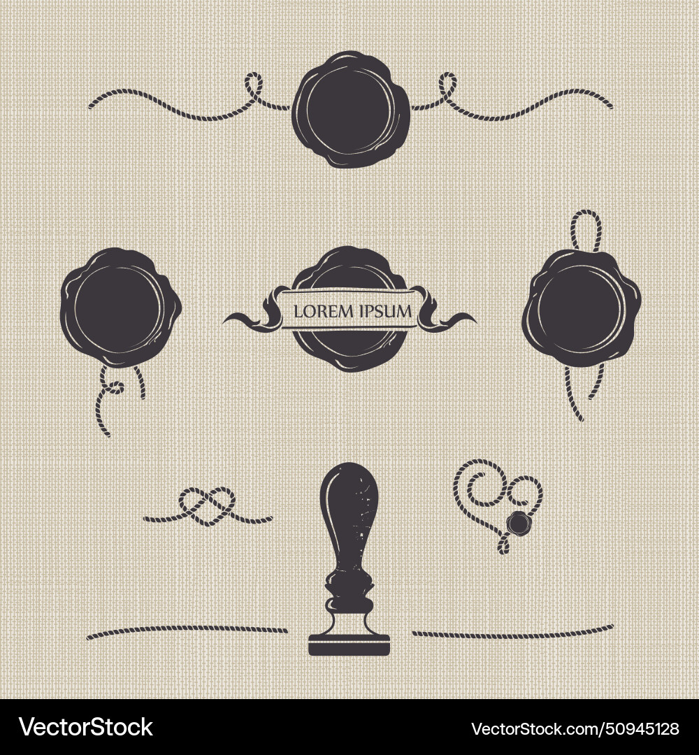 Wax seal Royalty Free Vector Image - VectorStock