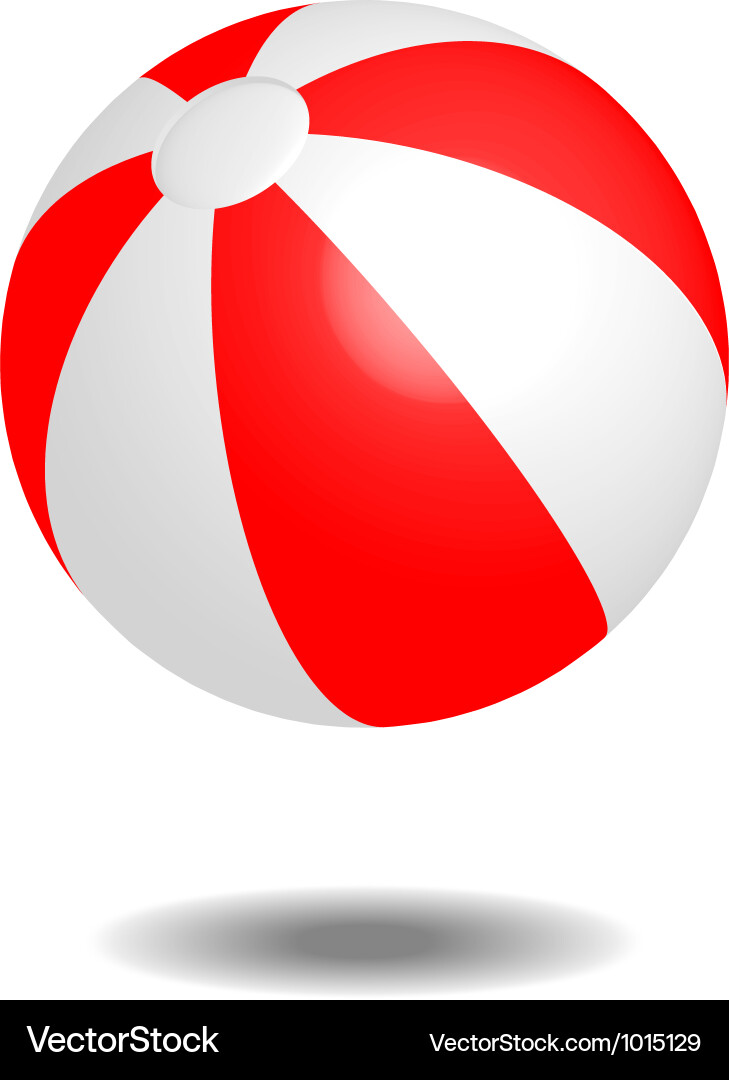 Beach ball Royalty Free Vector Image - VectorStock