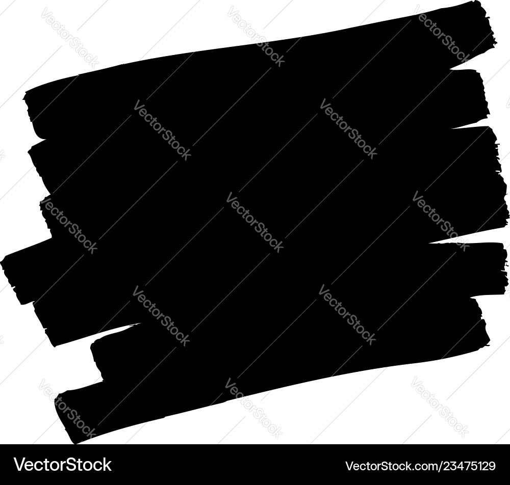 Black marker scribble out Royalty Free Vector Image