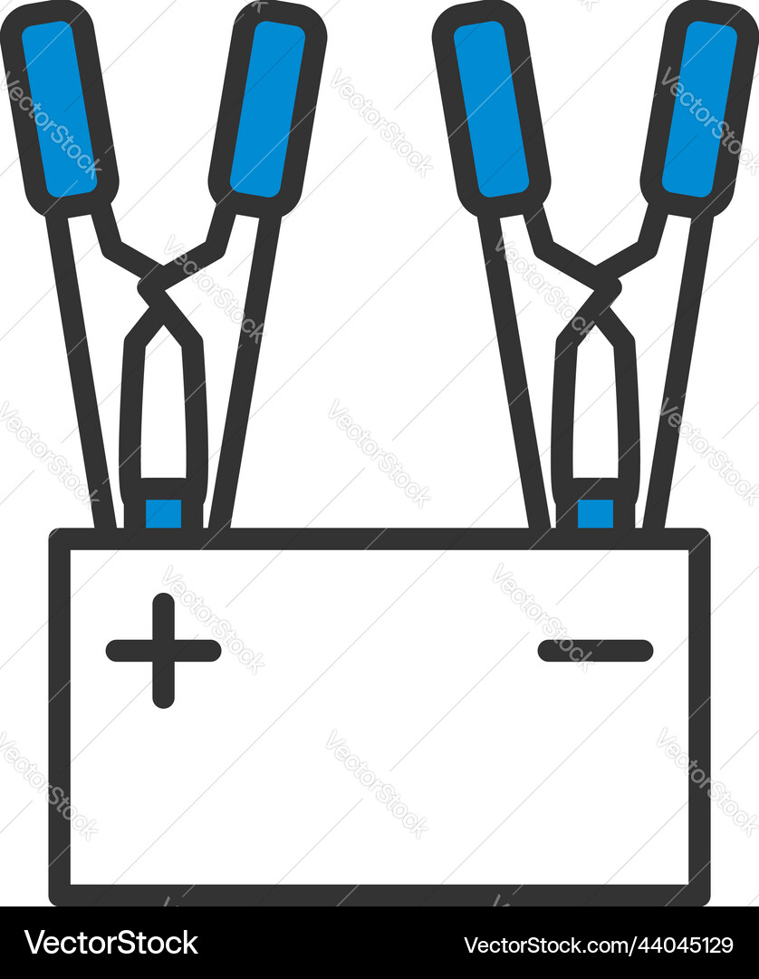 Car battery charge icon Royalty Free Vector Image