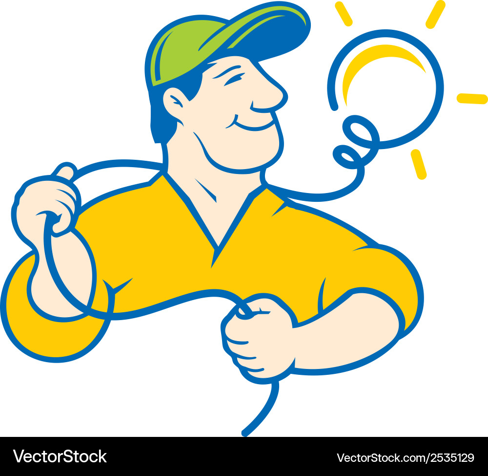 Electrician corporate logo Royalty Free Vector Image