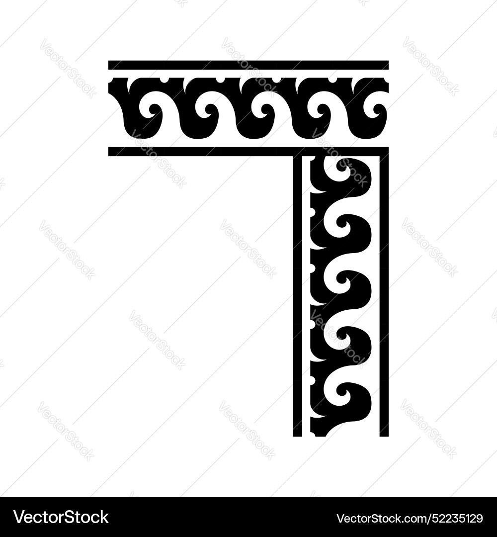 Hawaiian tribal ornaments design element Vector Image