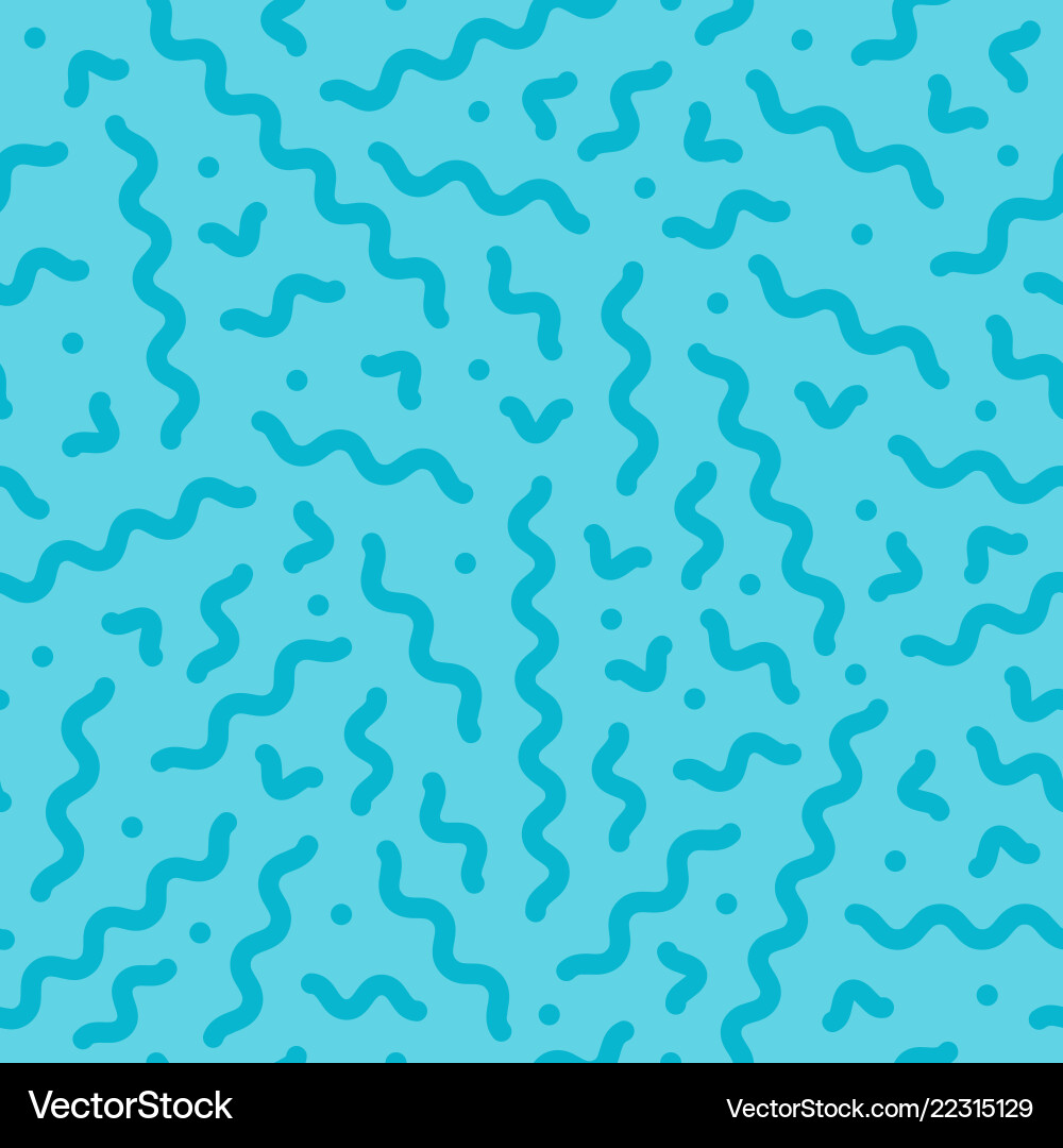 Memphis Style Pattern - Bold & Colorful Vector Image