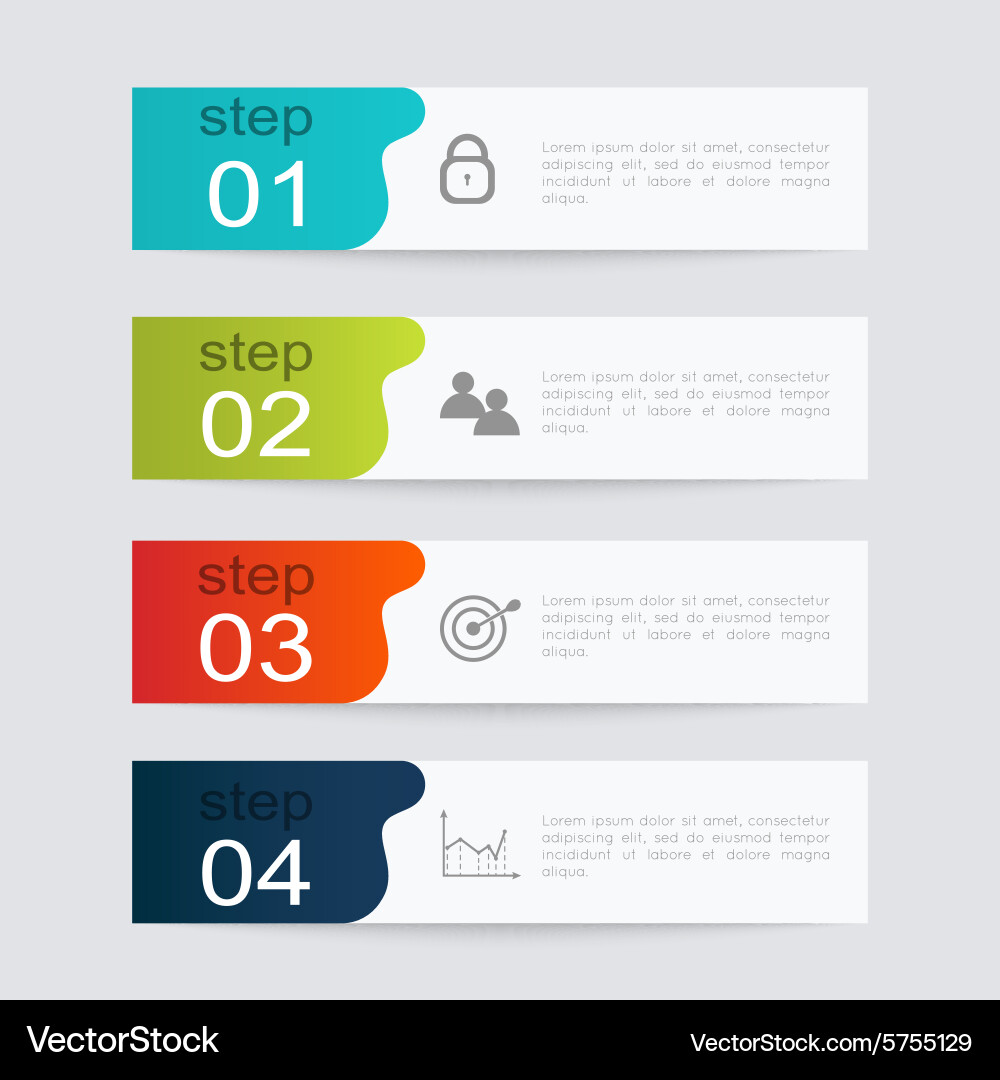 Modern Information Charts & Diagrams Vector Image