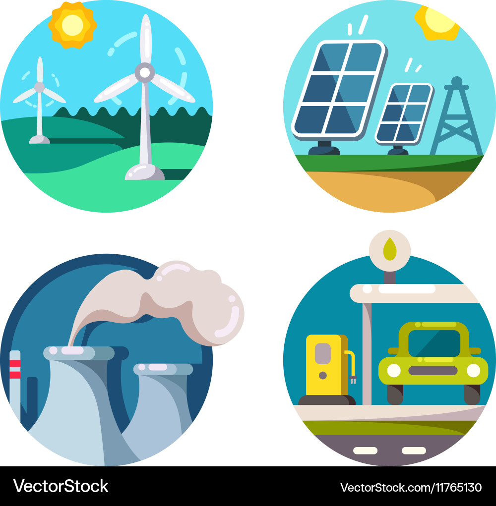 Energy saving technologies Royalty Free Vector Image Energy saving technologies Royalty Free Vector Image