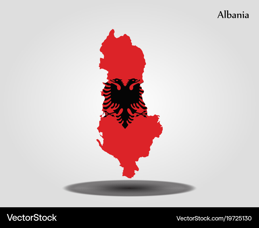 Map of albania Royalty Free Vector Image - VectorStock